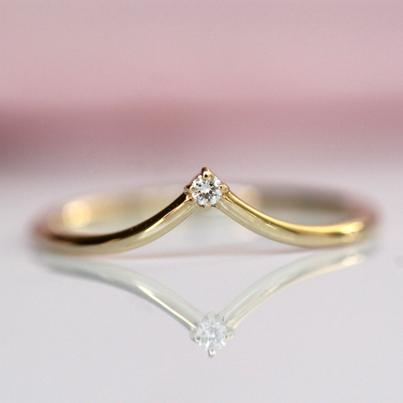 Diamond Swoop Ring – Liesel Love